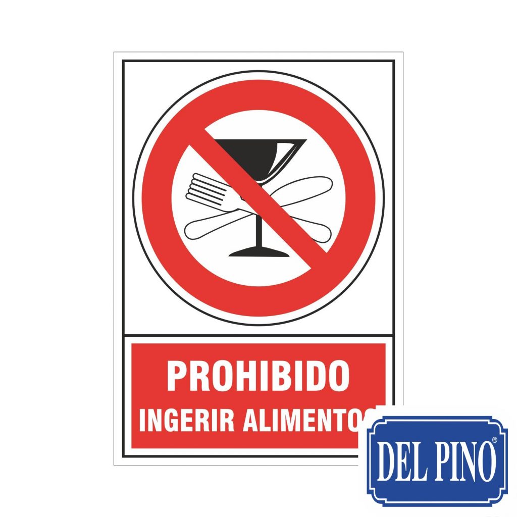 0548 – Prohibido ingerir alimentos – DelPino