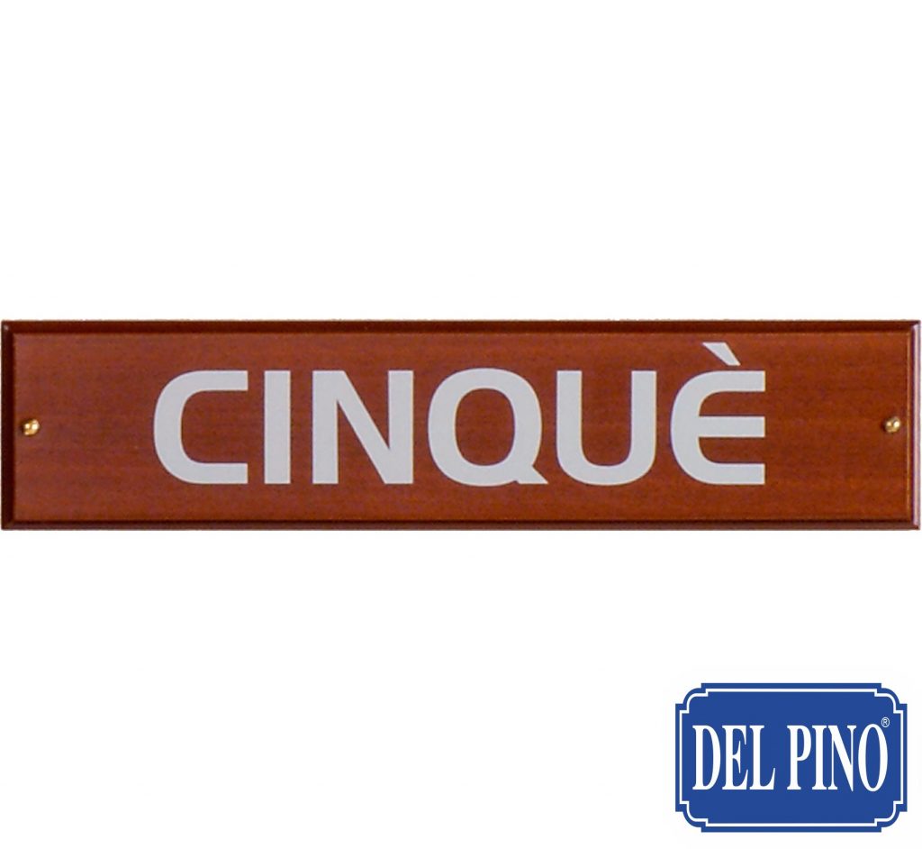 MOD. 906 – Señalizacion de escalera en madera – DelPino