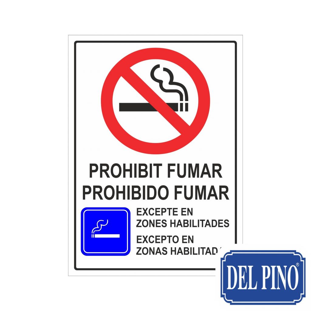2131 – Prohibido fumar (bilingüe) – DelPino